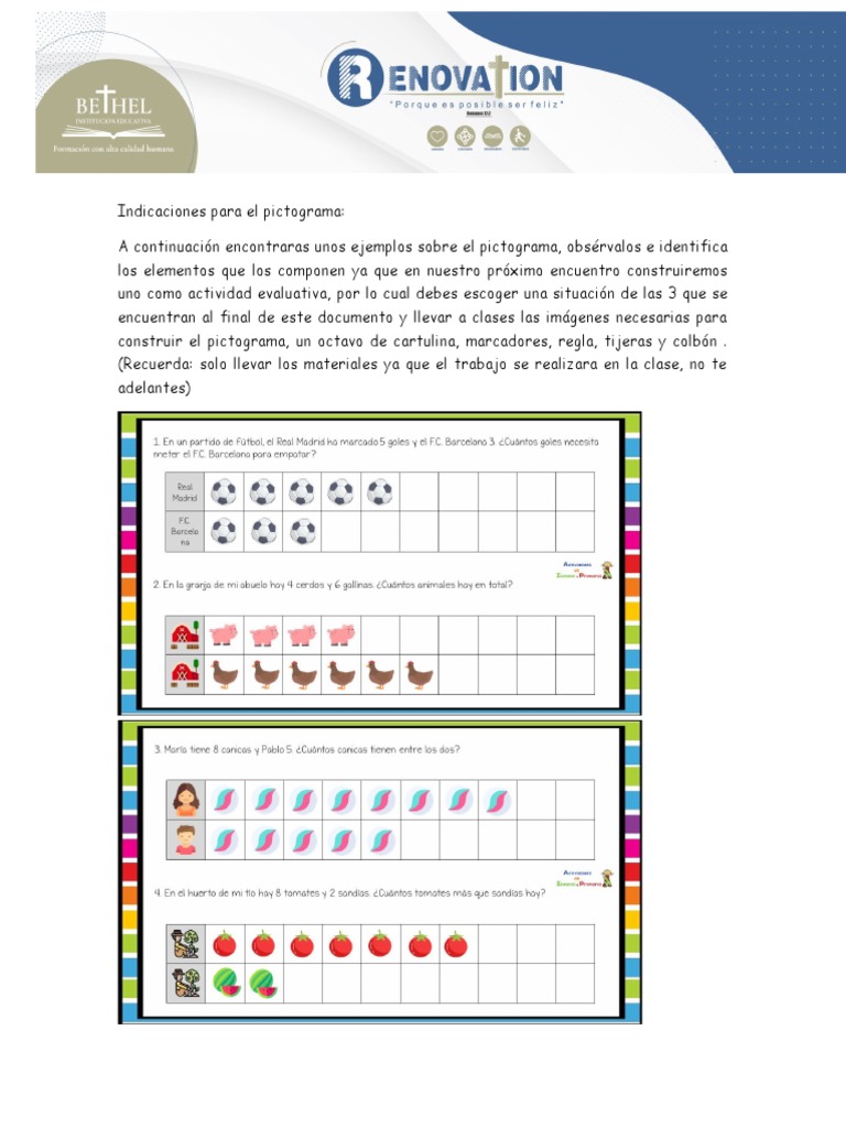 Actividad Pictograma | PDF
