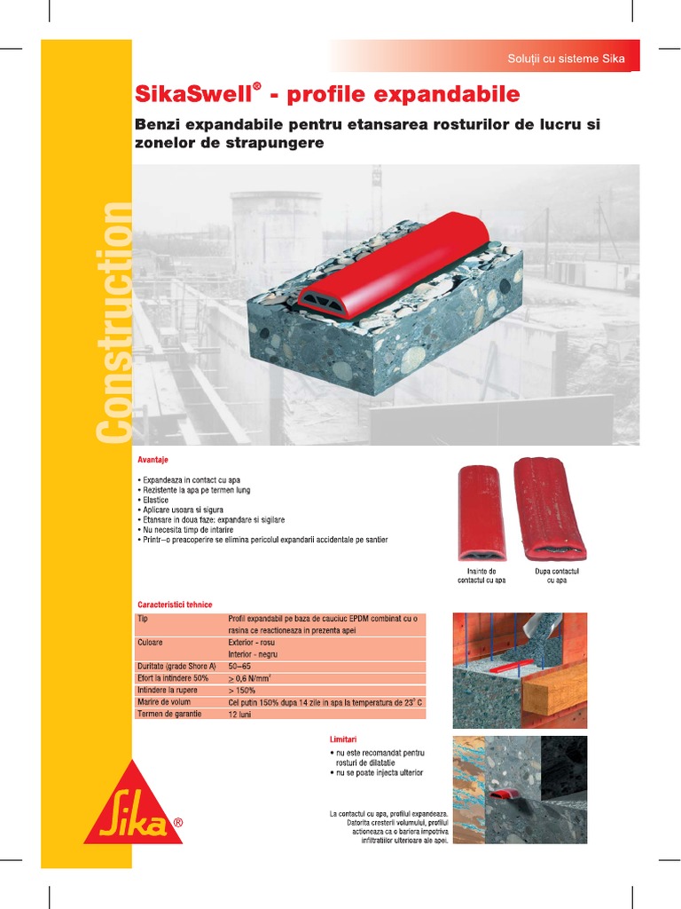 Sikaswell - Profile Expandabile | PDF