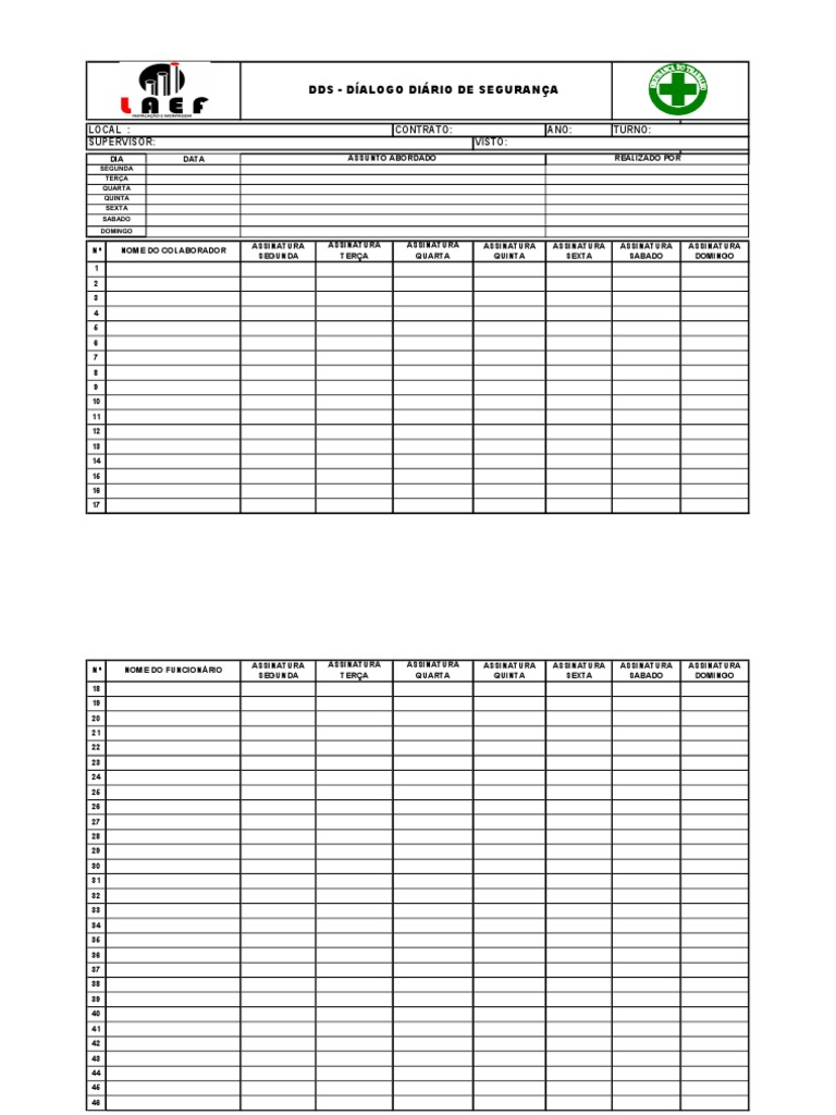 Formulário DDS LAef | PDF