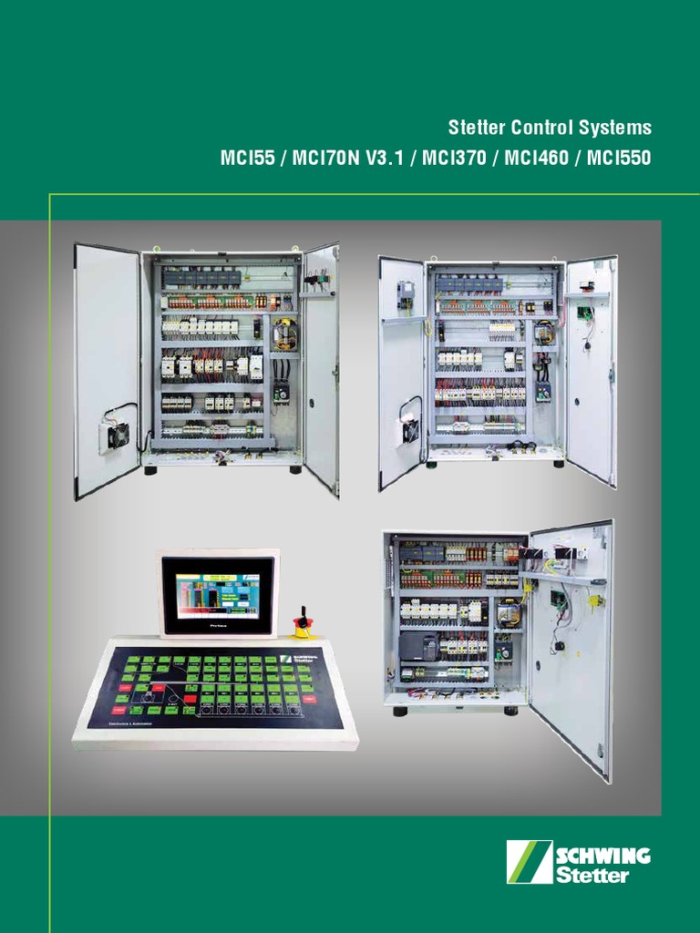 Stetter Control Systems MCI55 / MCI70N V3.1 / MCI370 / MCI460 / MCI550 ...