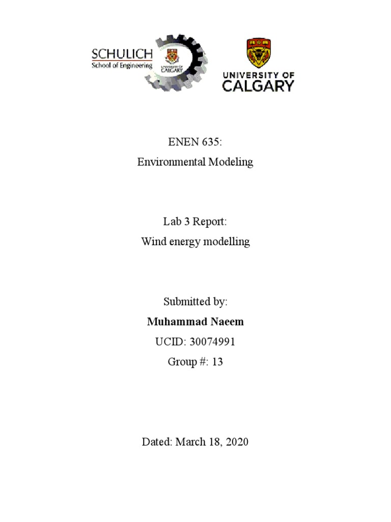 ENEN-635 Environmental Modeling Lab-3 Report - Rev1 | PDF | Atmosphere ...