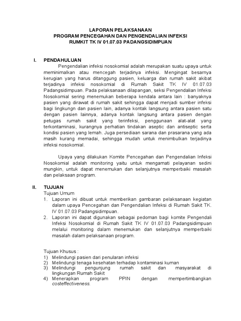 Laporan Pelaksanaan Program Kerja Ppi | PDF