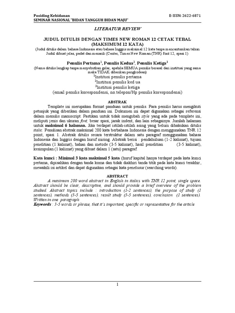 Template Prosiding | PDF