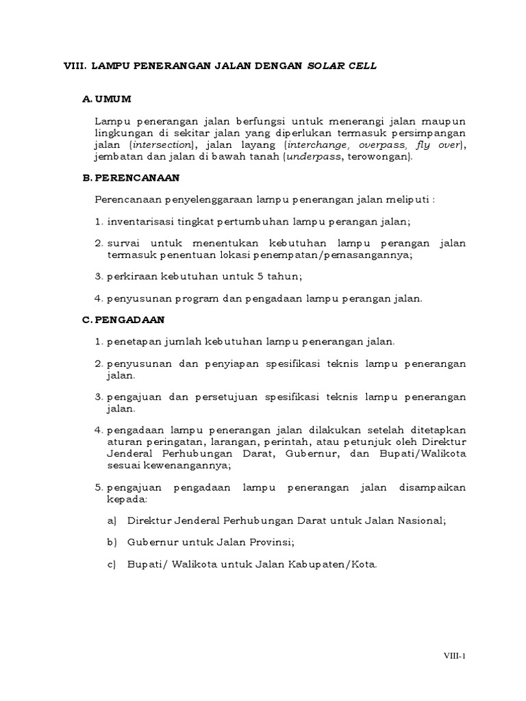 Juknis Apj Sollar Cell | PDF