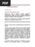 LEY DE ACTIVIDAD ASEGURADORA. (Autoguardado) | PDF | Seguro | Reaseguro