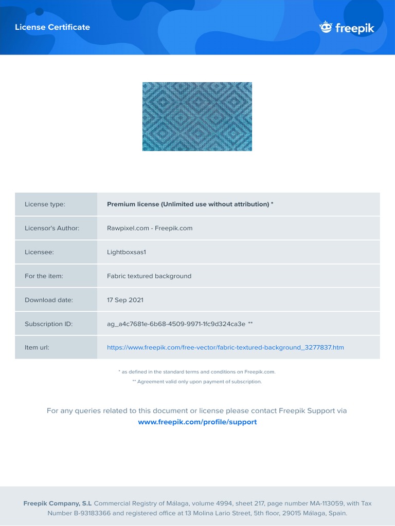 License Fabric Textured Background 3277837 | PDF | License | Computing