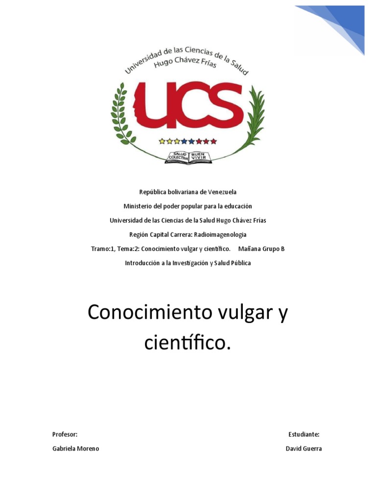 Conocimiento Vulgar y Científico. | PDF | Positivismo | Conocimiento