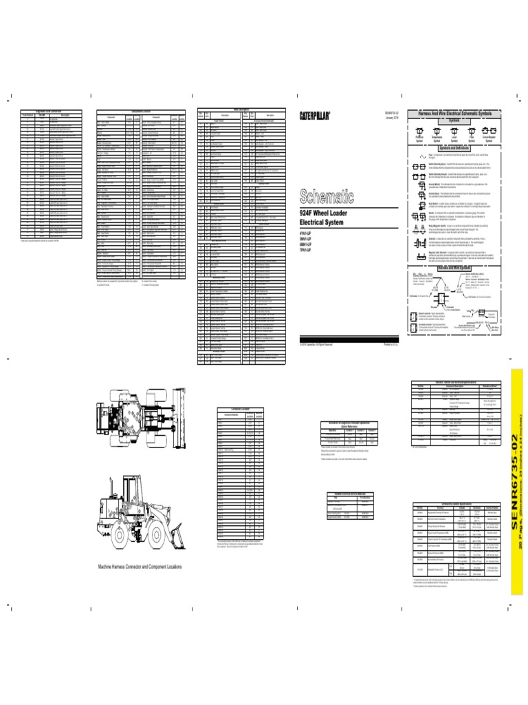 924F Wheel Loader Electrical System: Harness and Wire Electrical ...