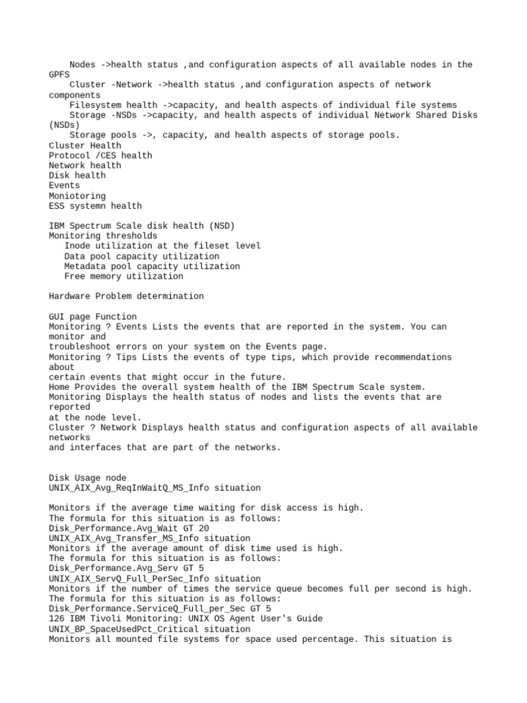 GPFS Monitoring | PDF | Information Technology Management | Computer ...