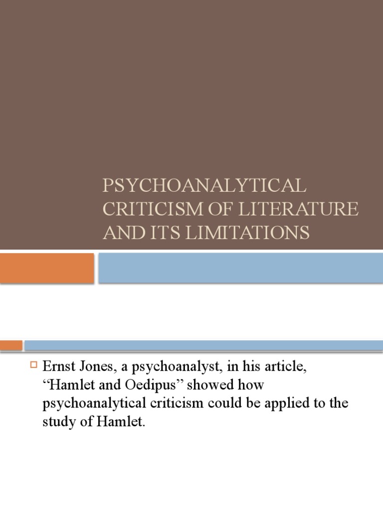 1.2 Psychoanalytical Criticism and Its Limitations (ENGL 4620) | PDF ...