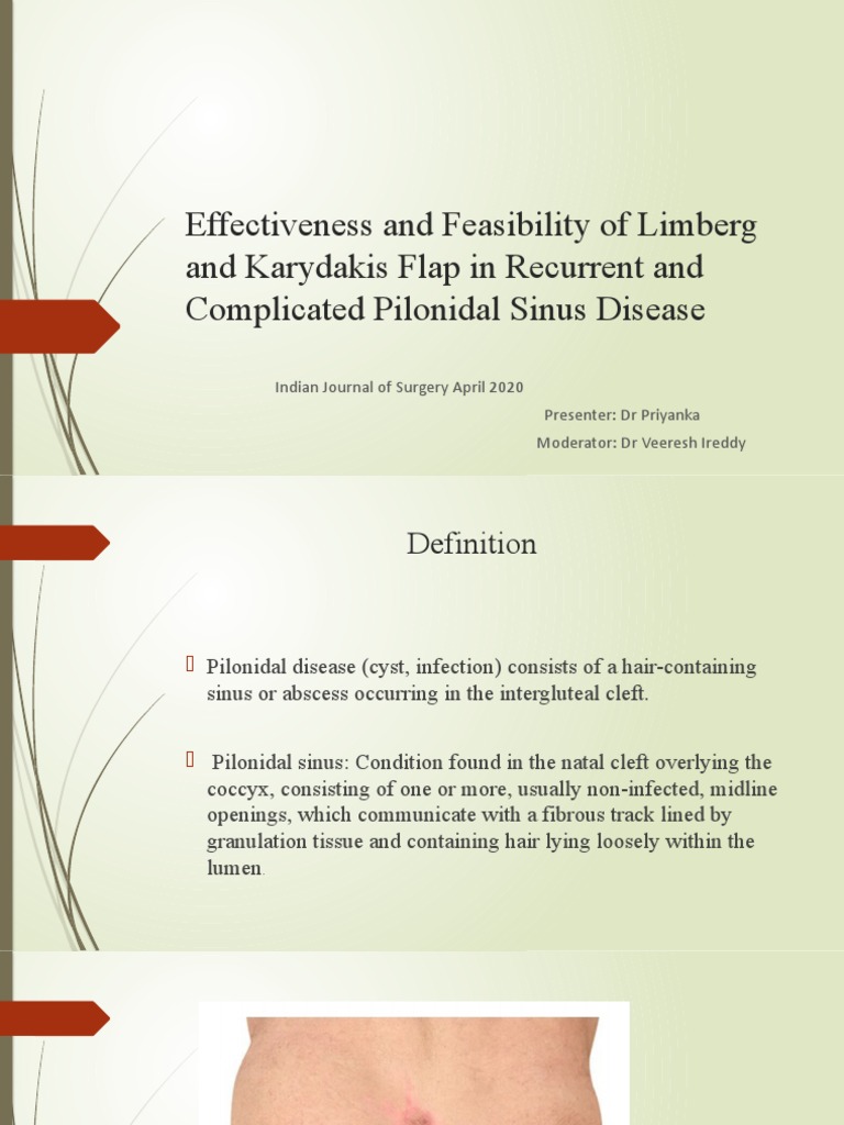 Karydakis vs Limberg Flap in Pilonidal Disease | PDF | Clinical ...