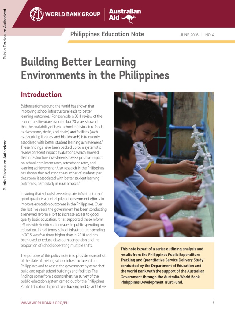 Building Better Learning in PH | PDF | Schools | Infrastructure