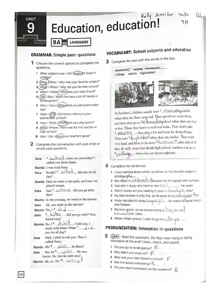 Workbook Unit 9 And 10 Pdf