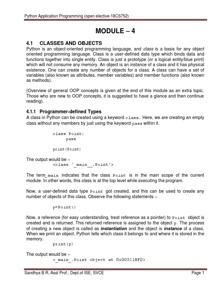 18CS752 Python Code | PDF | Object Oriented Programming | Class ...