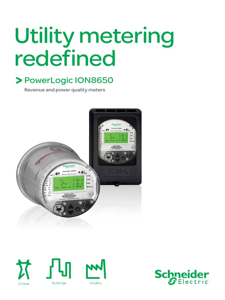 Utility Metering Redefined: Powerlogic Ion8650 | PDF | Computing ...