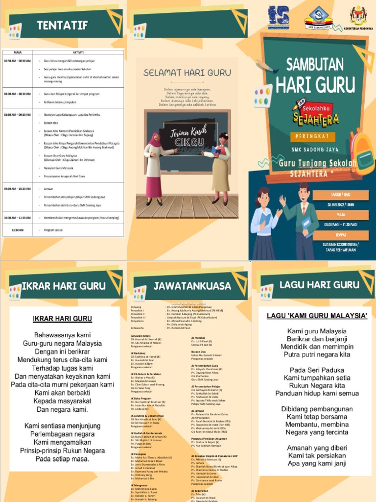Buku Prog Hari Guru SMKSJ 2022 2 | PDF