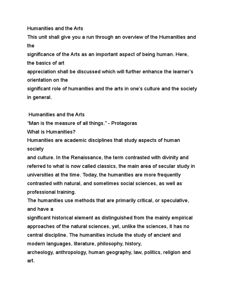 Why Study Humanities Download Free Pdf Humanities Science