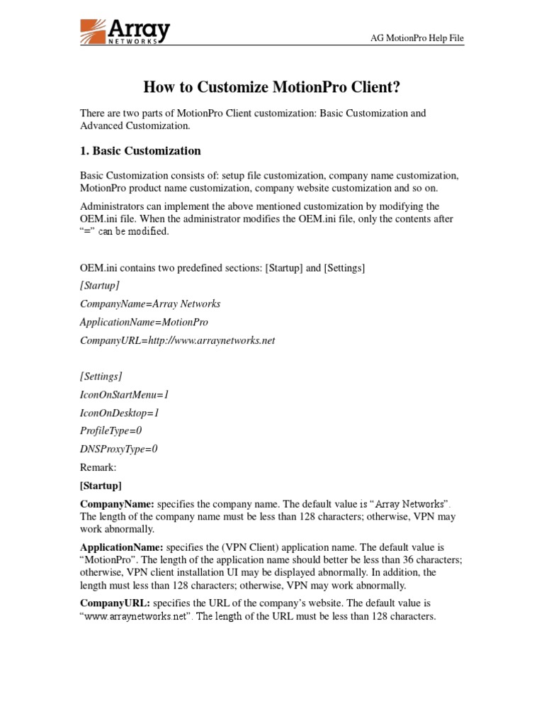 How To Customize Motionpro Client?: 1. Basic Customization | PDF | Icon (Computing) | Login