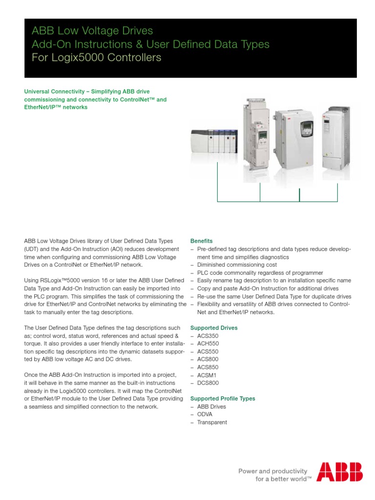 Abb Add On Instruction For Logix5000 Controllers | PDF | Programmable ...