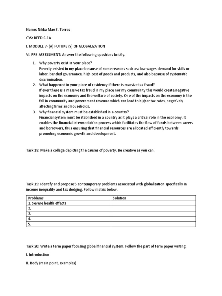 Contemporary World (Module 7) | PDF