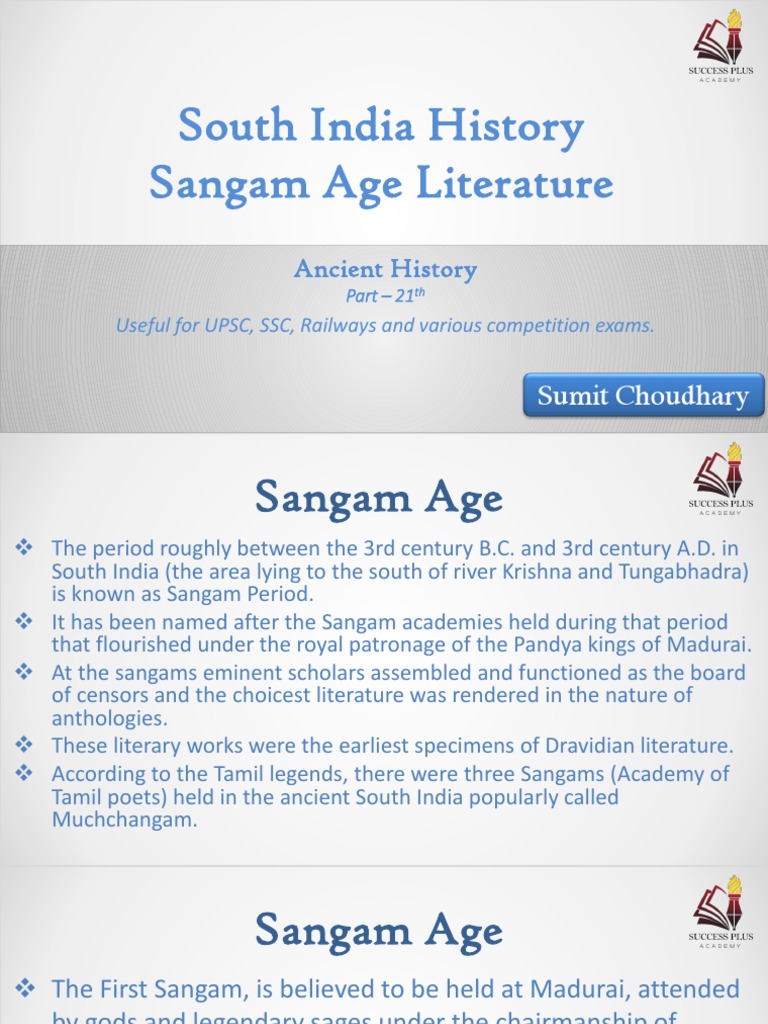 South India History - Sangam Age & Deccan Dynasties | PDF | Languages ...
