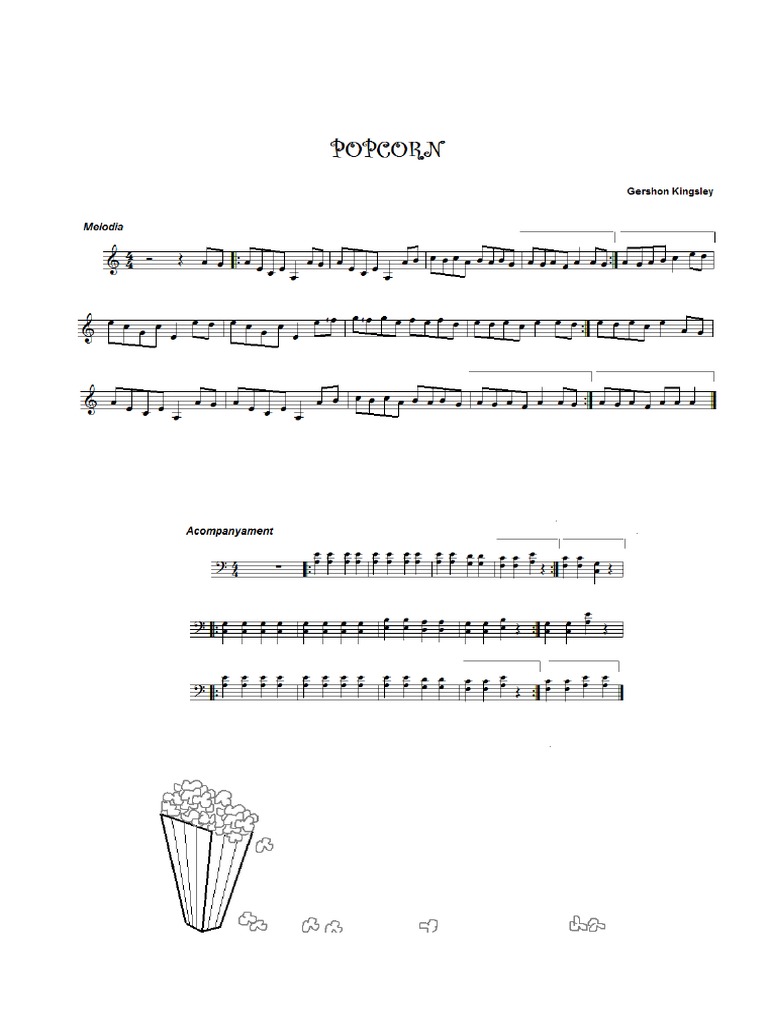 Partitura Popcorn | PDF