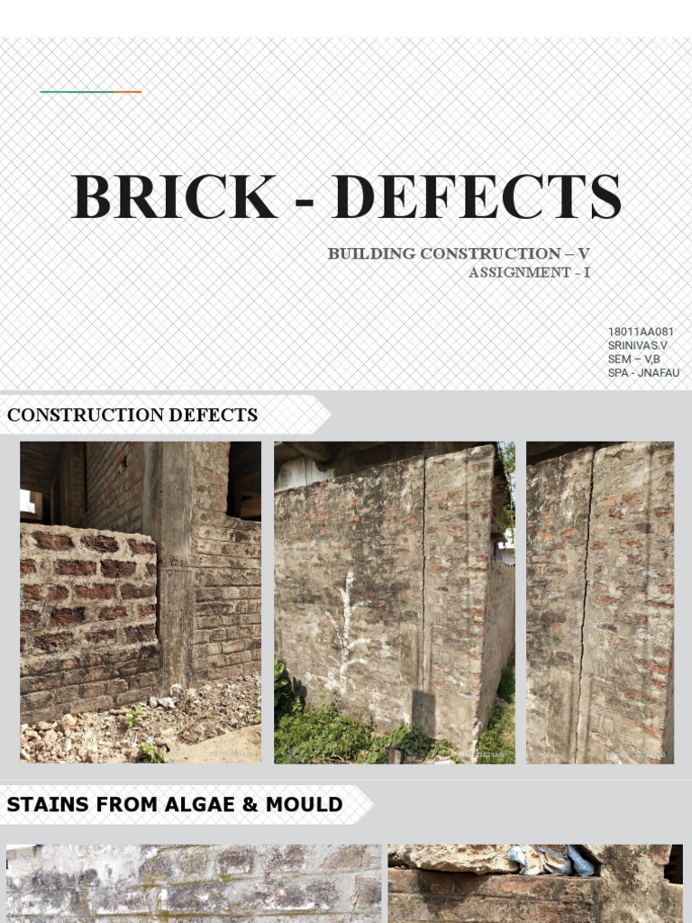 Brick Defects in Building Construction | PDF