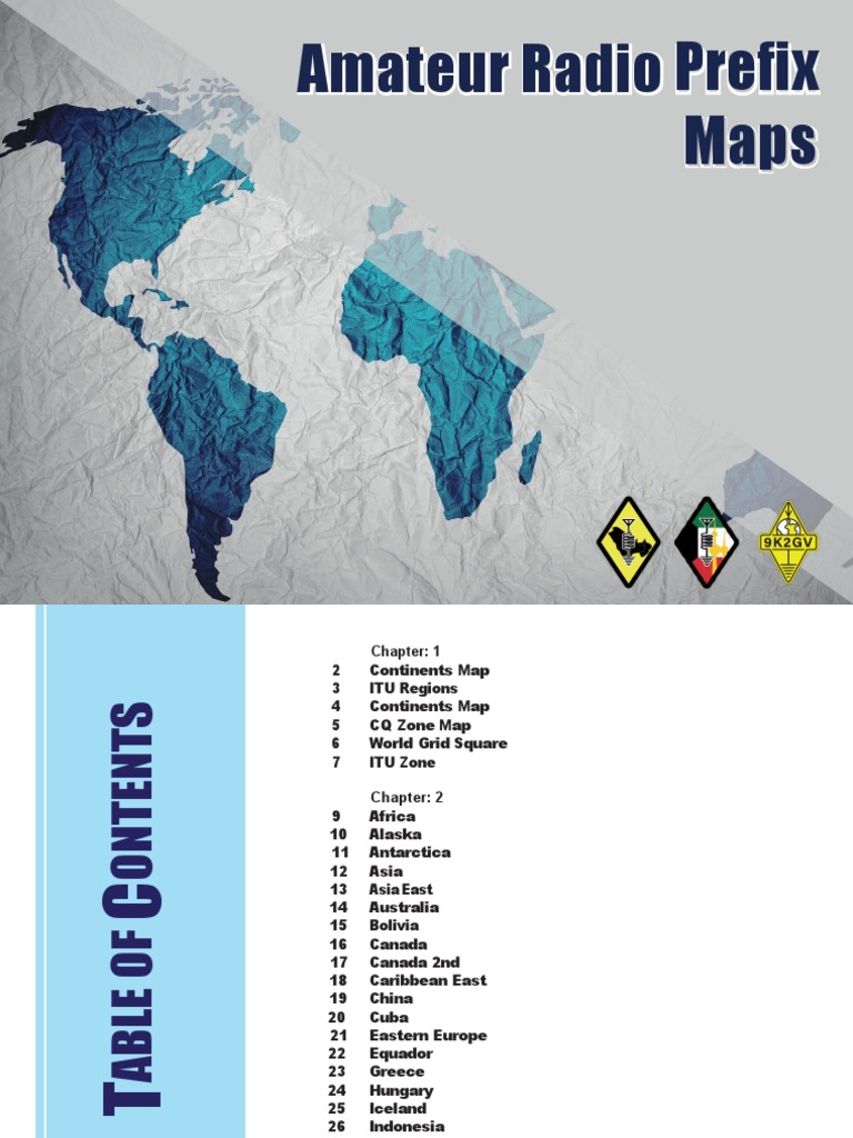 Amateur Radio Prefix Maps 2022 | PDF | North America | Europe