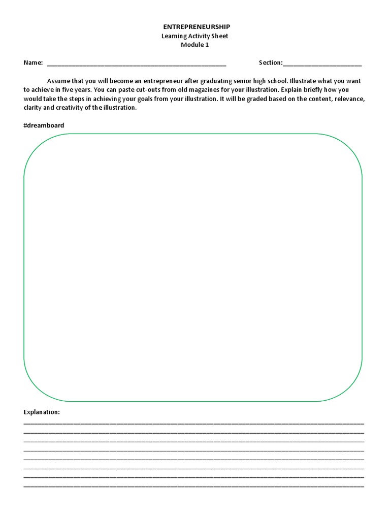 Entrep Learning Activity Sheet | PDF | Debits And Credits | Equity ...