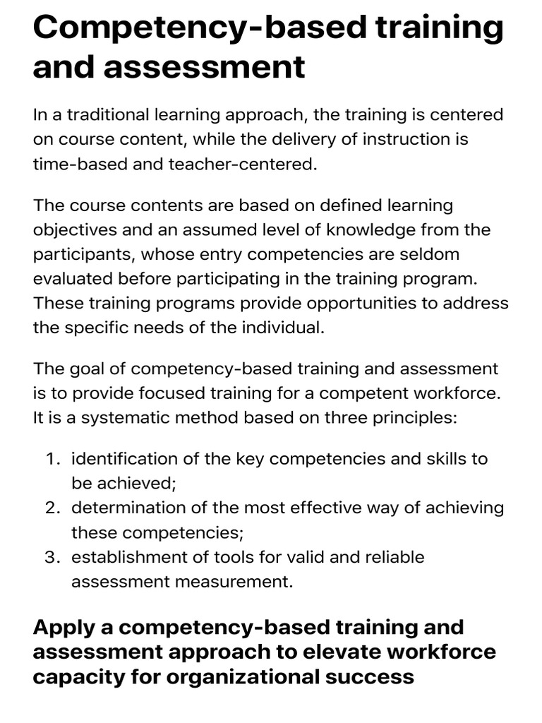 IATA - Competence-Based Training and Assessment | PDF
