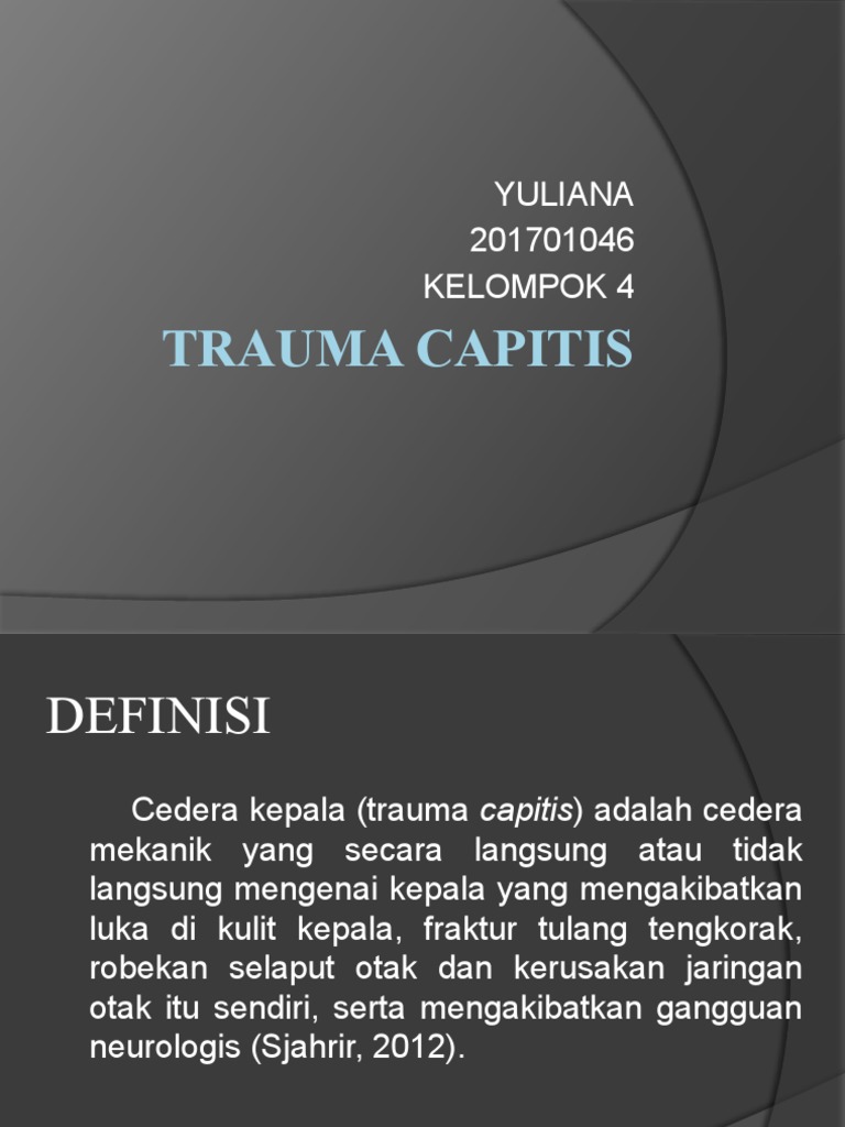 Trauma Capitis | PDF | Pengembangan Diri | Sains & Matematika