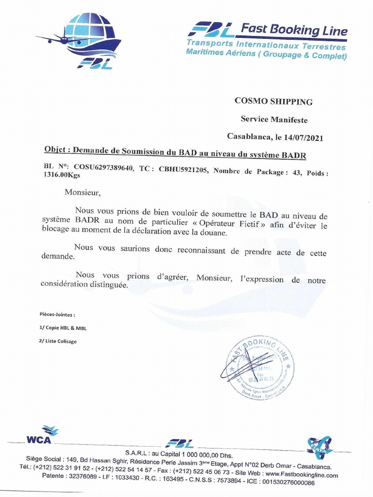 Documents Cosco | PDF