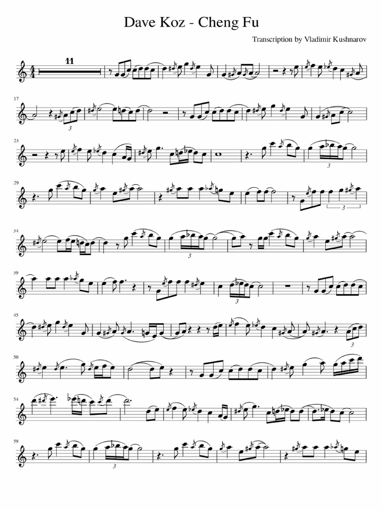 Cheng Fu - Dave Koz | PDF