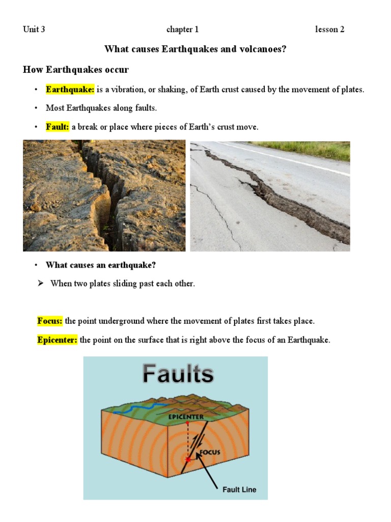 What Causes Earthquakes and Volcanoes | PDF | Science & Mathematics