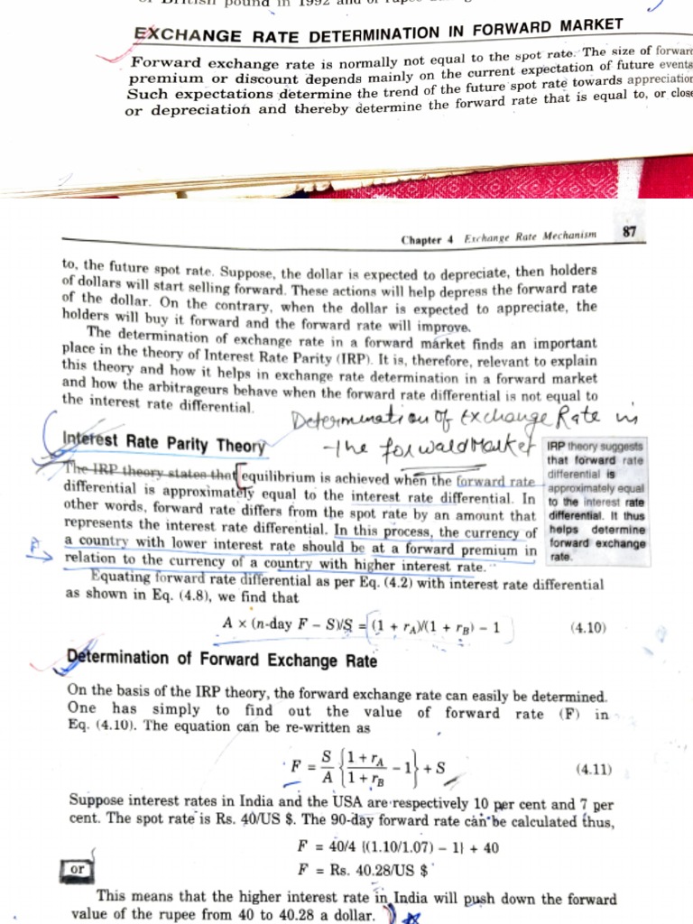 Determination of Forward Market | Download Free PDF | Arbitrage | Interest
