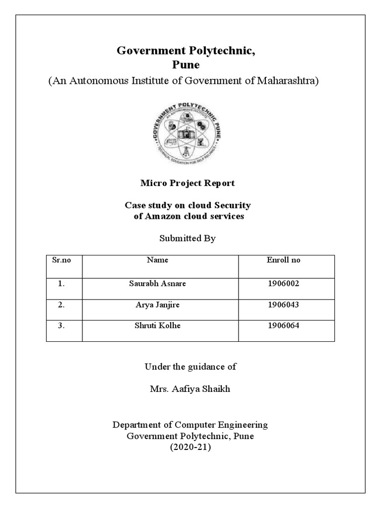 Government Polytechnic, Pune: (An Autonomous Institute of Government of ...