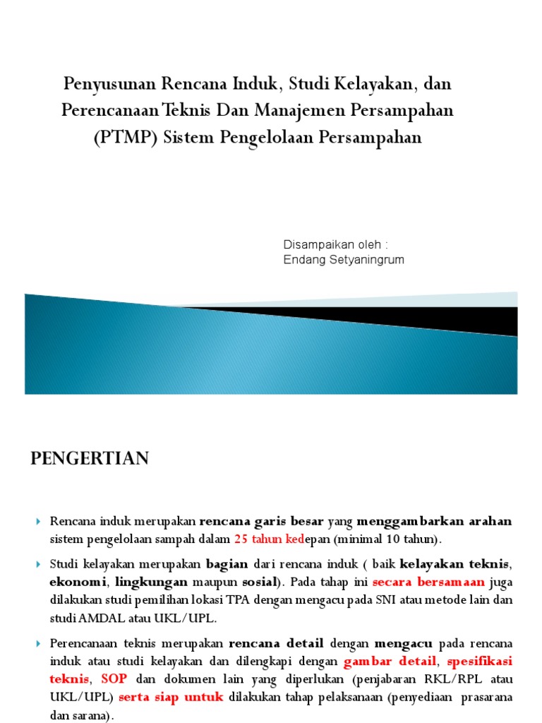 Modul - 4 Rencana Induk-Studi Kelayakan (Compatibility Mode) | PDF