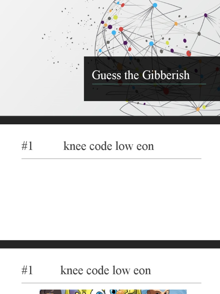 Guess The Gibberish | PDF