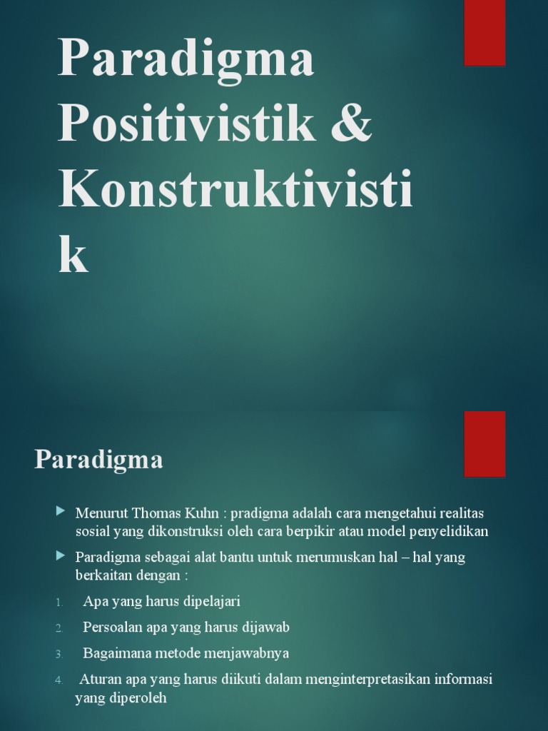 Paradigma Positivistik | PDF