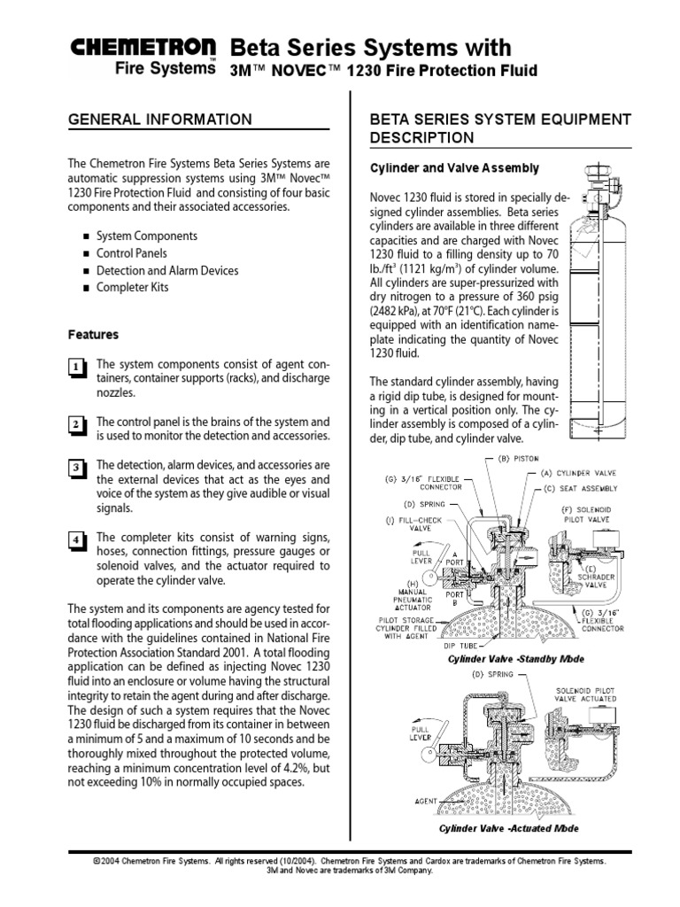Novec 1230 Beta Cylinder | PDF | Valve | Pipe (Fluid Conveyance)