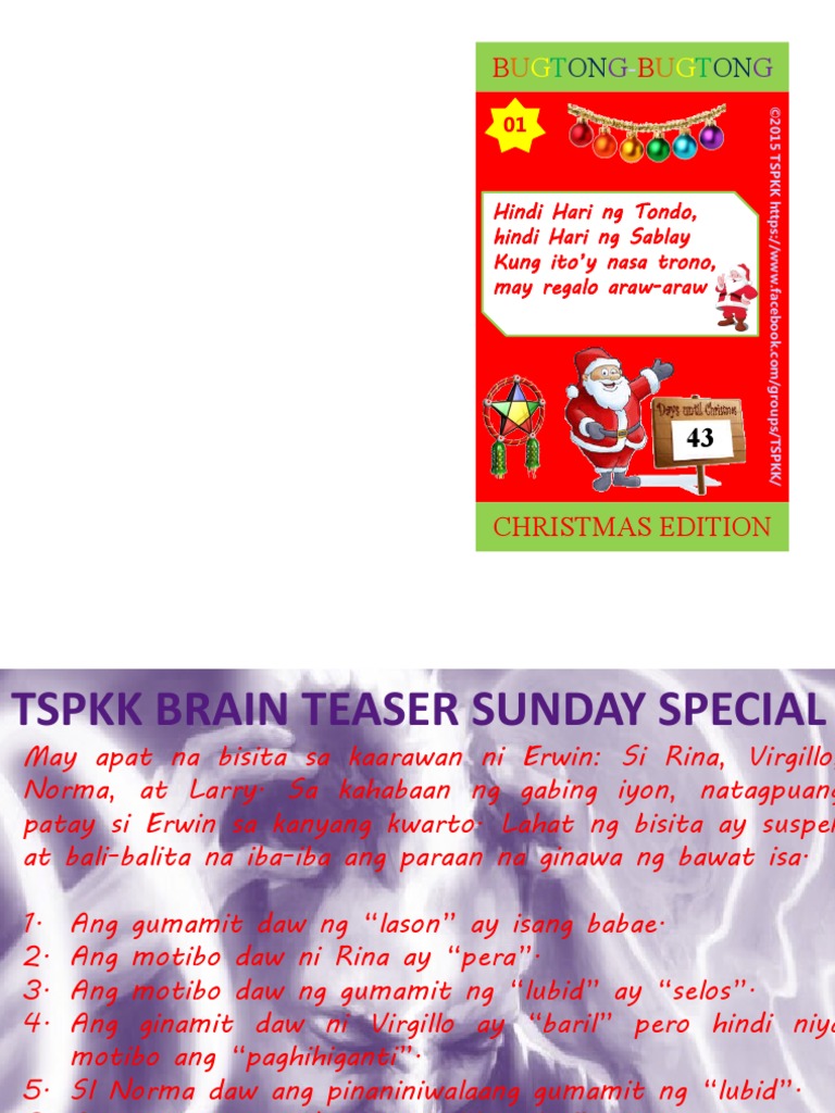 Bugtong Template | PDF