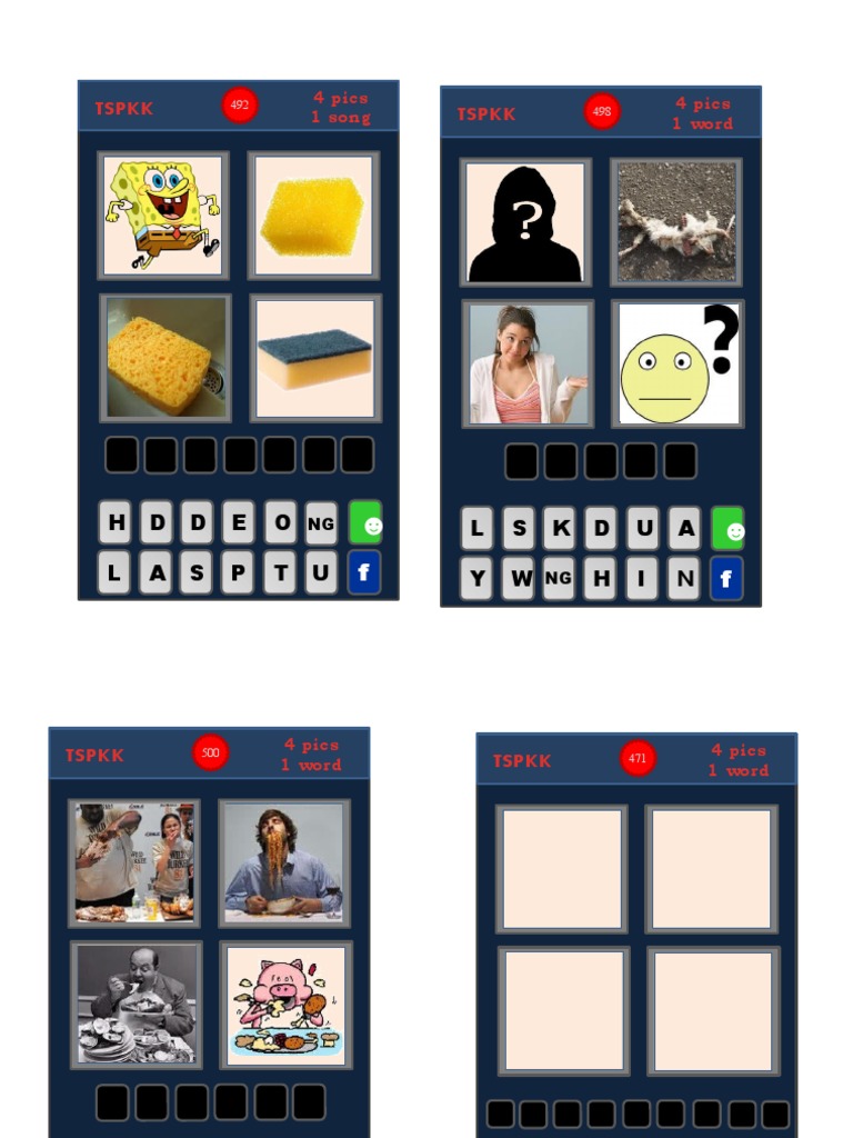 4 Pics 1 Word Template | PDF