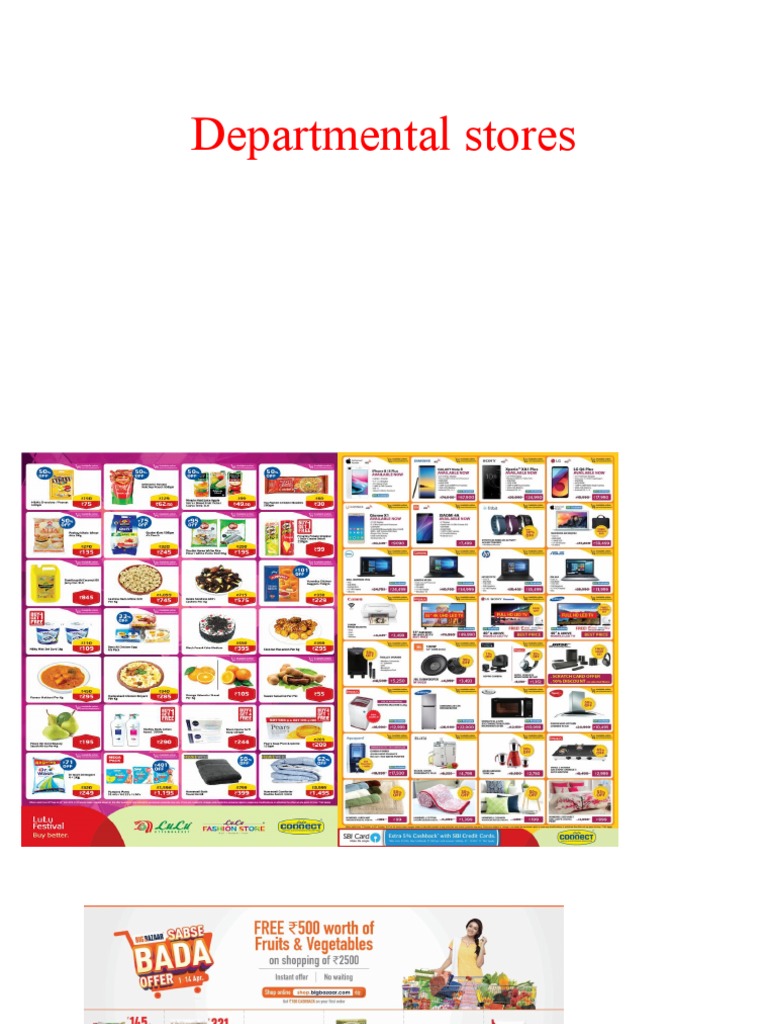 Overview of Departmental Stores | PDF