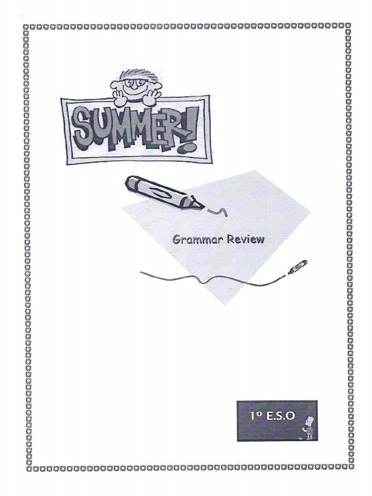 Summer Grammar Review 1º Eso | PDF
