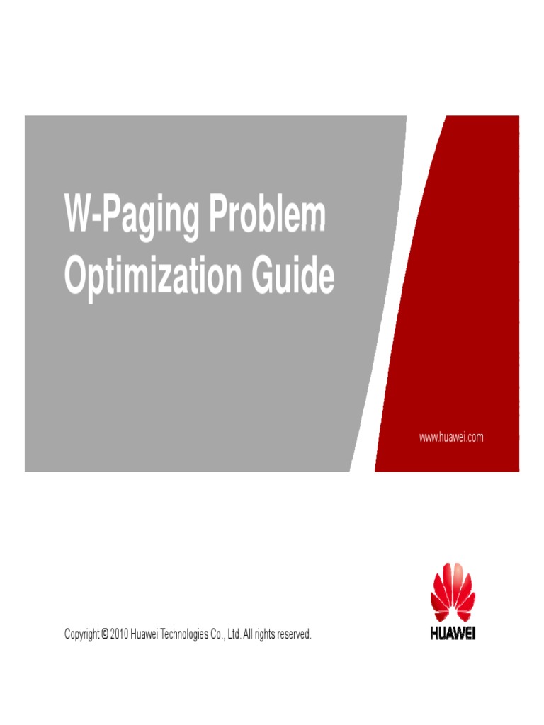 WCDMA Paging Problem Analysis | PDF