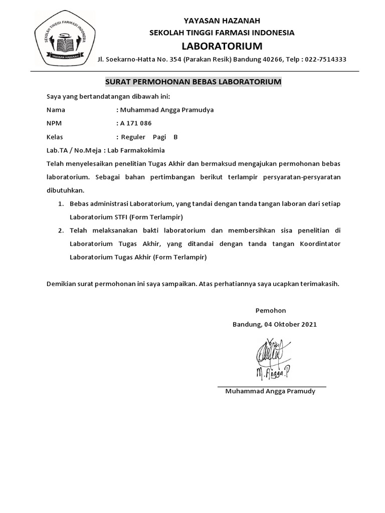 Form Bebas Lab - Angga | PDF