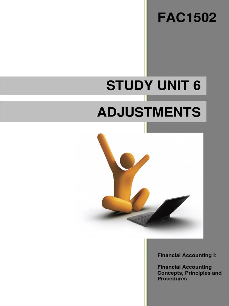 FAC1502 Study Unit 6 2021 | PDF | Debits And Credits | Depreciation