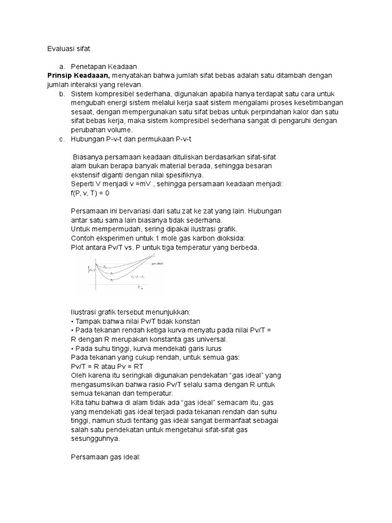 Evaluasi Sifat Termo | PDF | Sains & Matematika