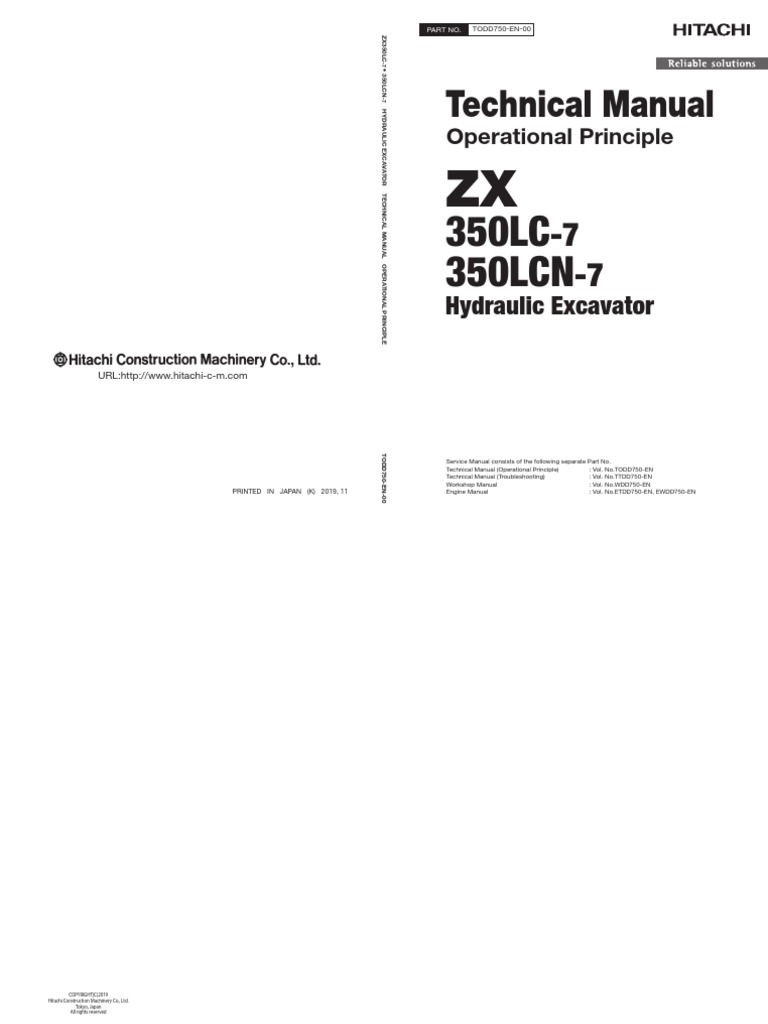 350-7 Hitachi | PDF | Pump | Diesel Engine