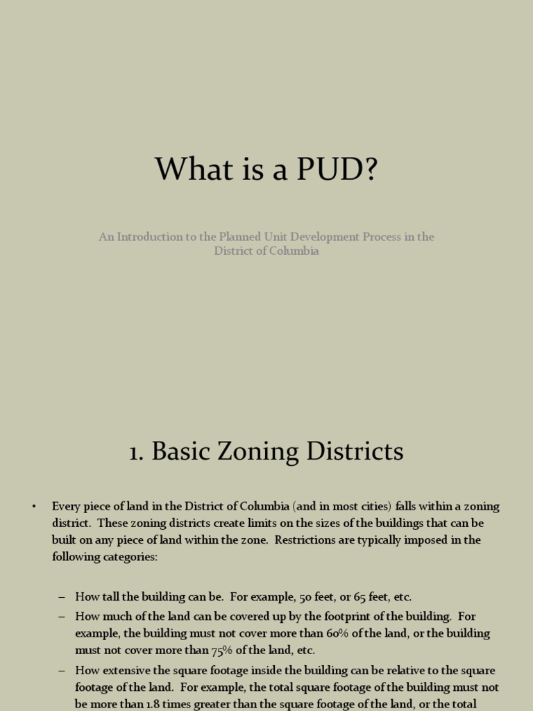 What Is A Planned Unit Development (PUD) ? | PDF | Zoning | Justice